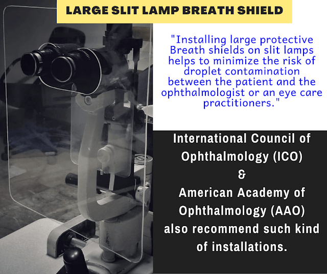 Slit Lamp Breath Shield - Eye Health Nepal
