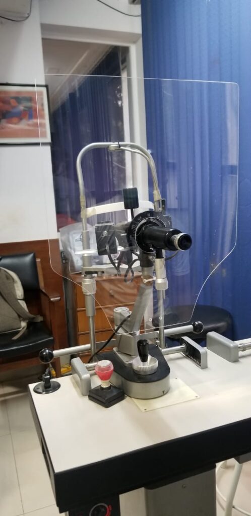 Slit Lamp Breath Shields - Eye Health Nepal